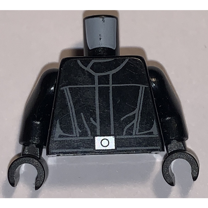 LEGO Black Imperial Navy Trooper (Light Flesh Head) Minifig Torso (973 ...