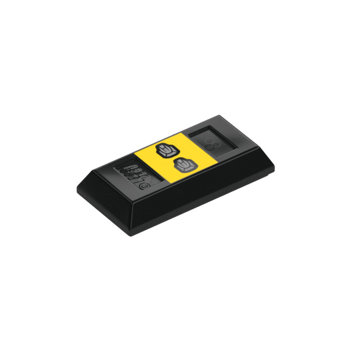 LEGO Ingot with Yellow Square with Silver Shapes (99563) | Brick Owl