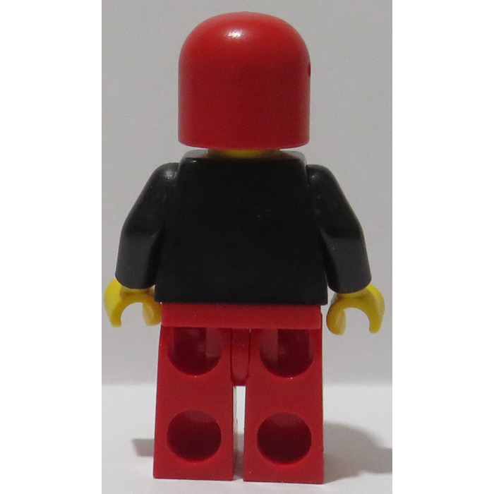 LEGO Black Jacket, Red Legs, Red Classic Helmet Minifigure | Brick Owl ...