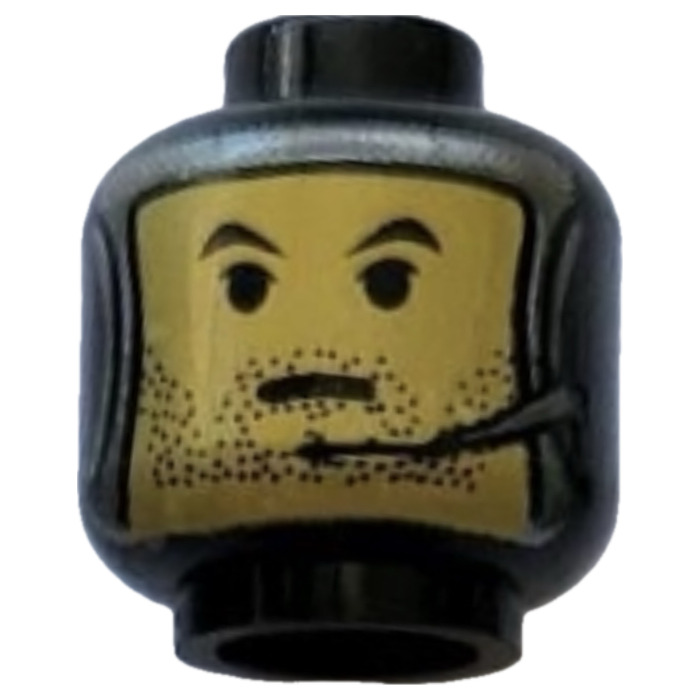 LEGO Black Jango Fett Head (3626) | Brick Owl