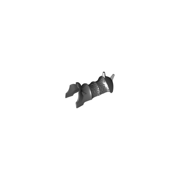 LEGO Black Large Shin Guard Armor with Spikes (54176) | Brick Owl