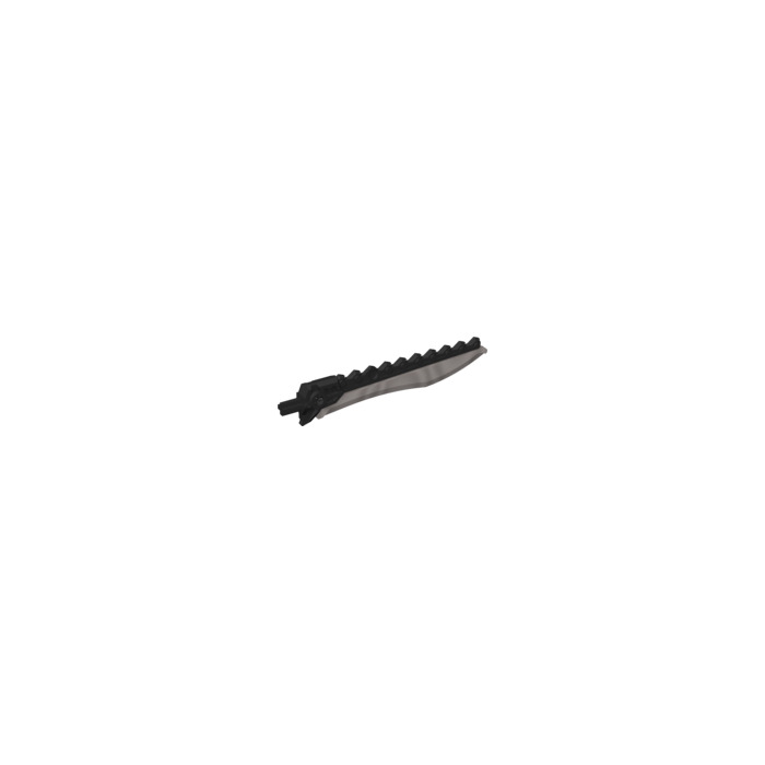 LEGO Black Large Sword with Saw and Flat Silver Blade (98568) | Brick Owl