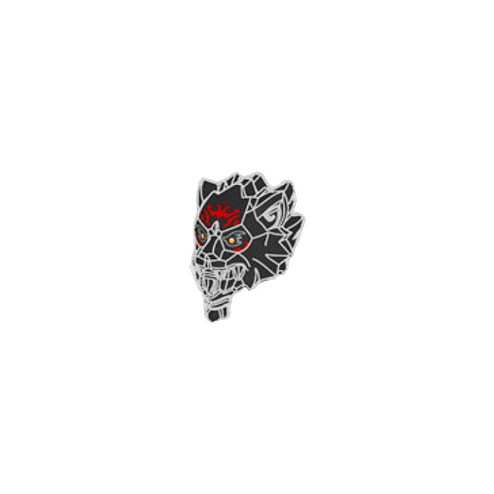LEGO Black Lord Ras Head with Red Markings | Brick Owl