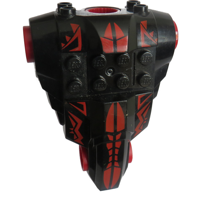 LEGO Black Lord Vladek Torso with Red Markings (47477) | Brick Owl ...
