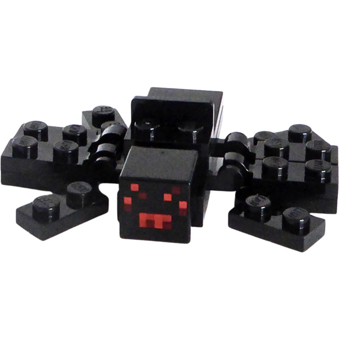 LEGO Black Minecraft Spider with Bracket for Jockey | Brick Owl - LEGO ...
