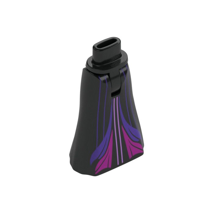 LEGO Minidoll Hip with Full Length Skirt with Dark Purple and Magenta ...