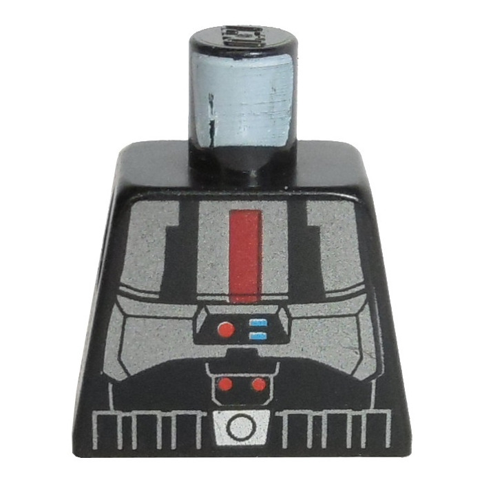 LEGO Black Minifig Torso without Arms with Red Stripe, Red and Blue ...