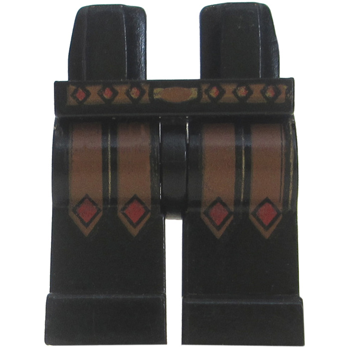 LEGO Minifigure Hips and Legs with Leather Armor Decoration (3815 / ...
