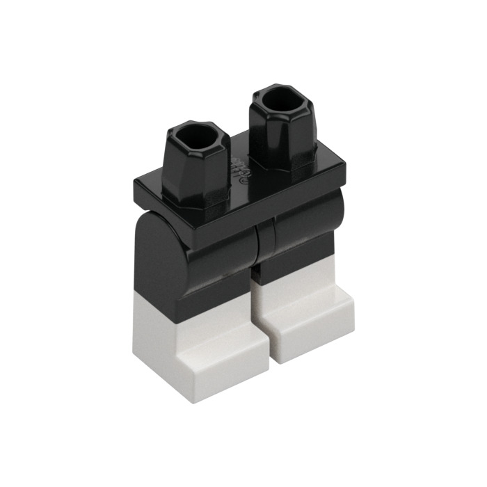LEGO Black Minifigure Hips and Legs with White Boots (21019 / 77601 ...