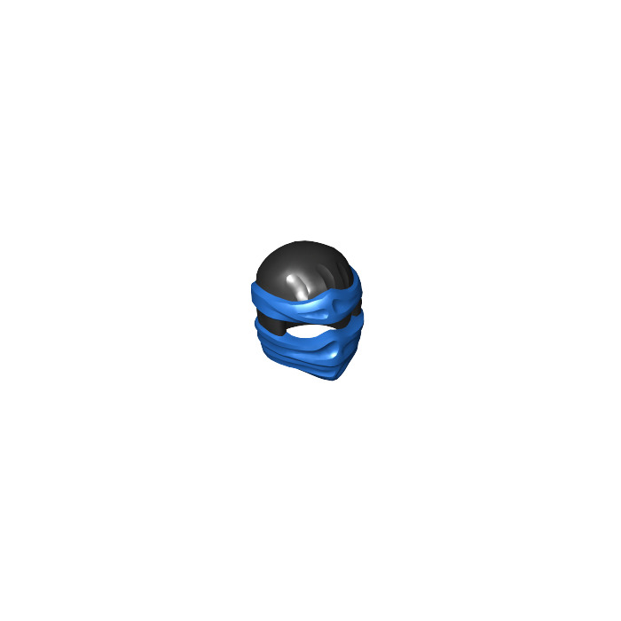 LEGO Black Ninjago Hood with Blue Wraps (19857) | Brick Owl - LEGO ...