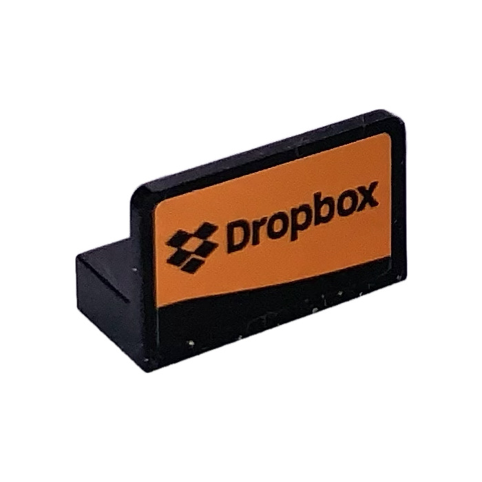 LEGO Panel 1 x 2 x 1 with Dropbox (right) Sticker with Rounded Corners ...