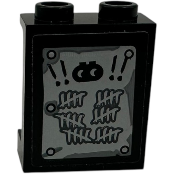 LEGO Panel 1 x 2 x 2 with Exlamation marks, 'DUPLO' alien, counting ...