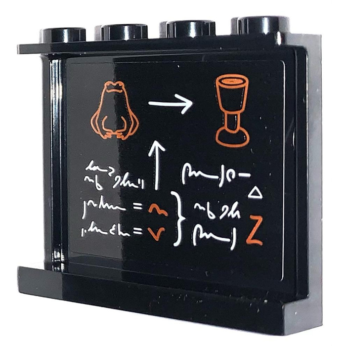 LEGO Panel 1 x 4 x 3 with Transfiguration Spell Sticker with Side ...