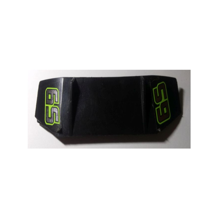 LEGO Black Panel 3 x 8 Car Spoiler with '65' Sticker (61073) | Brick ...