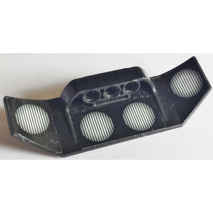 LEGO Black Panel 3 x 8 Car Spoiler with Four Lights Sticker (61073 ...