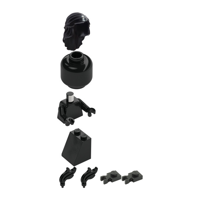 LEGO Black Pearl Figurehead (Black Monochrome) Minifigure | Brick Owl ...