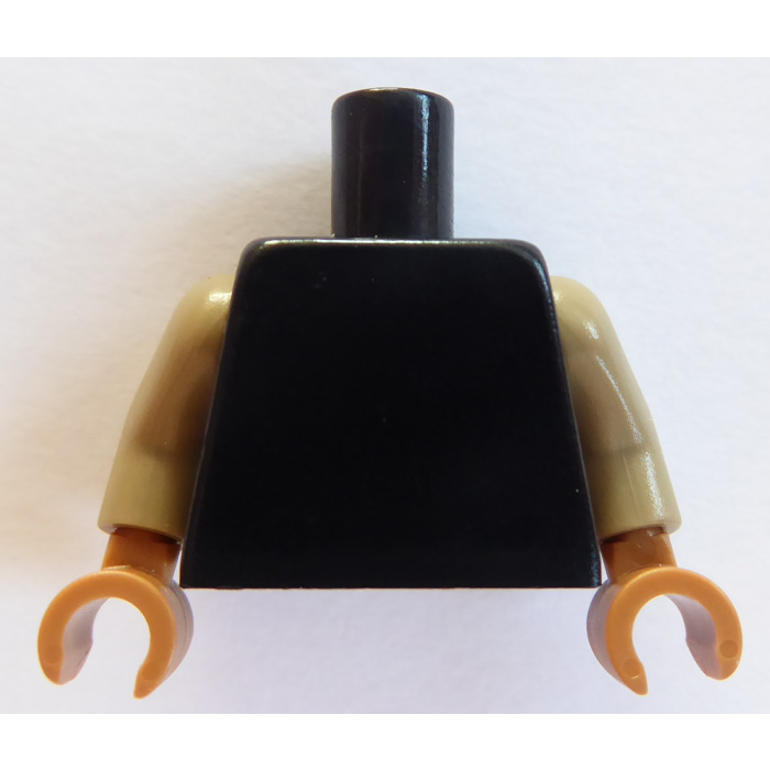 LEGO Plain Torso with Dark Tan Arms and Medium Dark Flesh Hands (3814 / ...