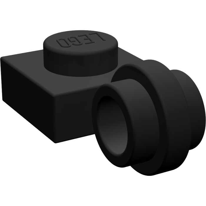 LEGO Black Plate 1 x 1 with Clip (Thin Ring) (4081) | Brick Owl - LEGO ...