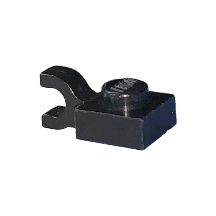 LEGO Black Plate 1 x 1 with Horizontal Clip (Flat Fronted Clip) (6019 ...