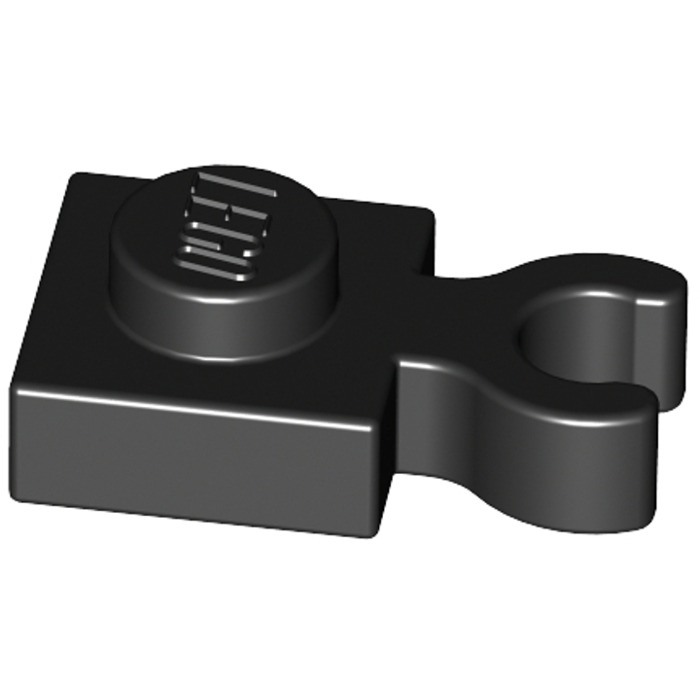 LEGO Black Plate 1 x 1 with Vertical Clip (Thick 'U' Clip) (4085 / ...
