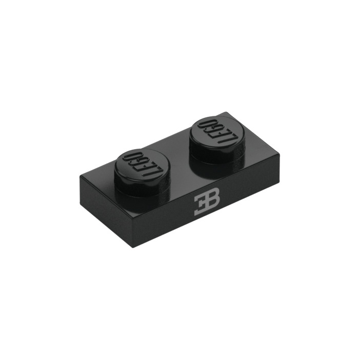 LEGO Plate 1 x 2 with Bugatti Logo (3023) | Brick Owl - LEGO Marketplace