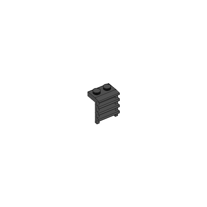 LEGO Black Plate 1 x 2 with Ladder (4175 / 31593) | Brick Owl - LEGO ...