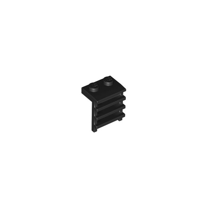 LEGO Black Plate 1 x 2 with Ladder (4175 / 31593) | Brick Owl - LEGO ...