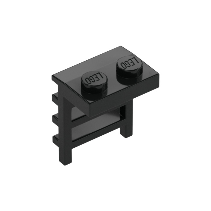 LEGO Black Plate 1 x 2 with Ladder (4175 / 31593) | Brick Owl