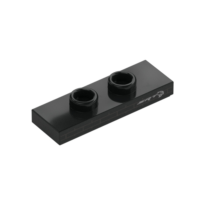 LEGO Plate 1 x 3 with 2 Studs with ‘SRT’ (34103 / 113632) | Brick Owl
