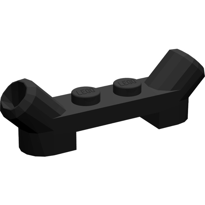 LEGO Black Plate 1 x 4 with Exhaust Ports (61072) | Brick Owl - LEGO ...