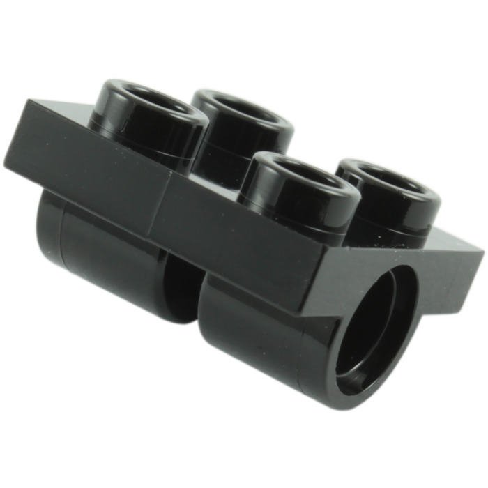LEGO Black Plate 2 x 2 with Pin Holes (2817) | Brick Owl
