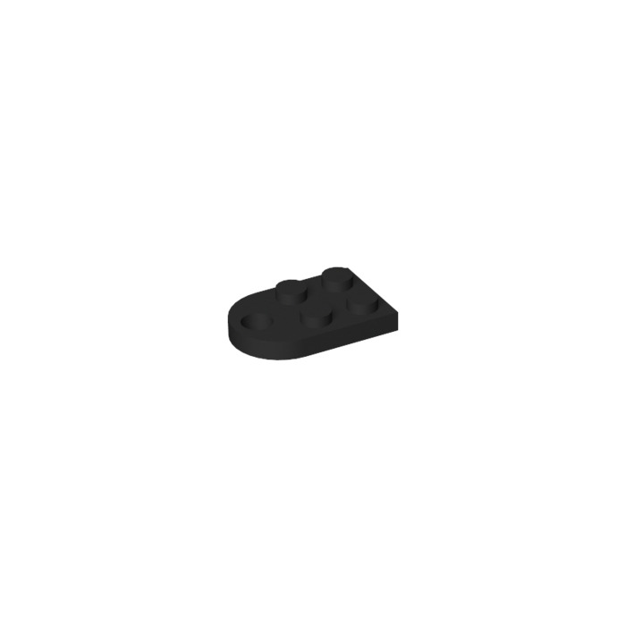 LEGO Black Plate 2 x 3 with Rounded End and Pin Hole (3176) | Brick Owl ...