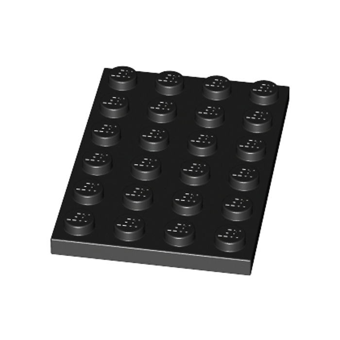 LEGO Black Plate 4 x 6 (3032) | Brick Owl - LEGO Marketplace