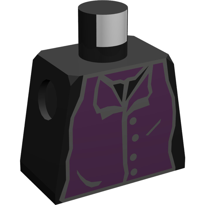 LEGO Black Professor Snape Torso without Arms (973) | Brick Owl - LEGO ...