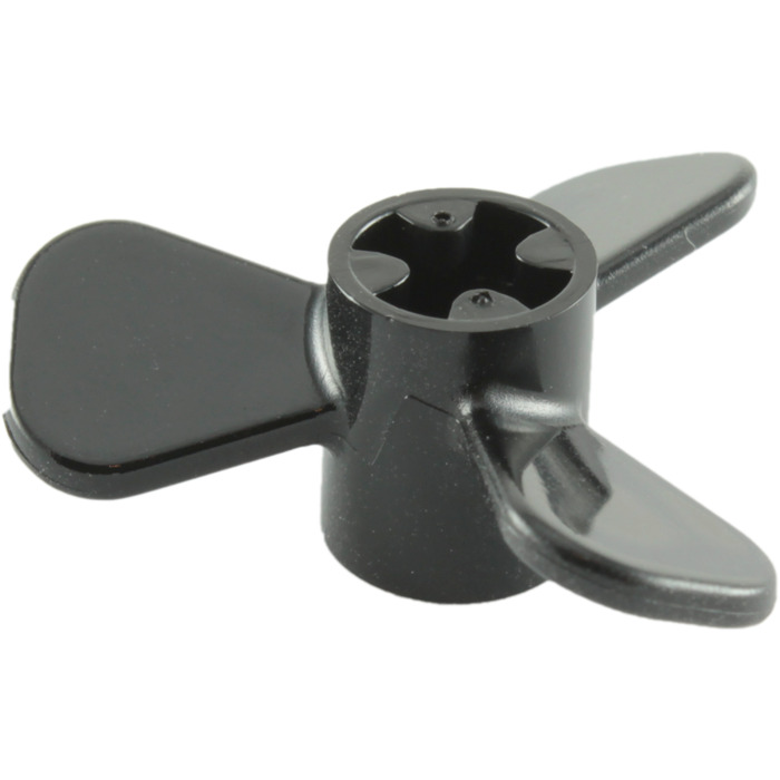 LEGO Black Propeller with 3 Blades and Axle Hole (6041) | Brick Owl