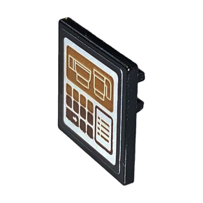 LEGO Roadsign Clip-on 2 x 2 Square with Drink Selection Screen Sticker ...