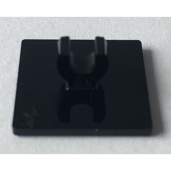 LEGO Black Roadsign Clip-on 2 x 2 Square with 'O' Clip (15210 / 65673 ...