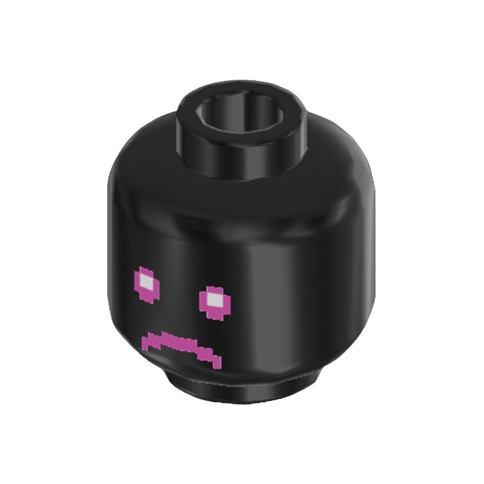 LEGO Black Robot DJ with Gray Hoodie Minifigure Head (3274 / 107539 ...