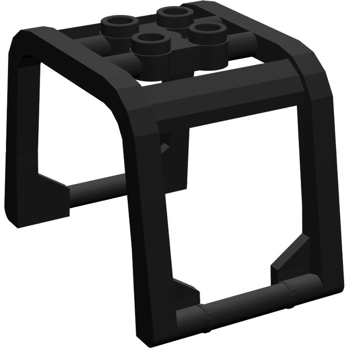 LEGO Black Roll Cage 4 x 6 x 3 (31498 / 64450) | Brick Owl - LEGO ...