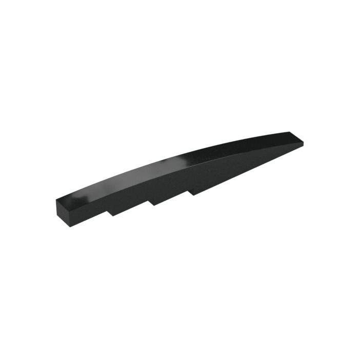 LEGO Black Slope 1 x 12 Curved (7236) | Brick Owl