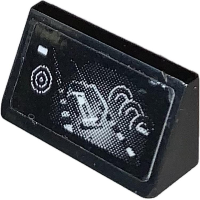 LEGO Slope 1 x 2 (31°) with Car Monitor Sticker (85984) | Brick Owl ...