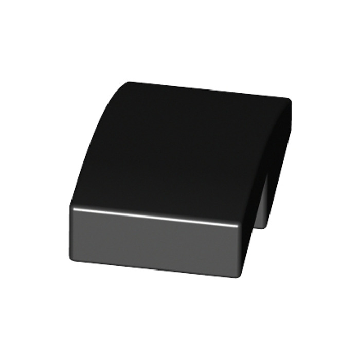 LEGO Black Slope 1 x 2 Curved (3593 / 11477) | Brick Owl - LEGO Marketplace