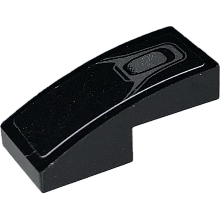 LEGO Slope 1 x 2 Curved with Gear Shift Sticker (3593) | Brick Owl ...