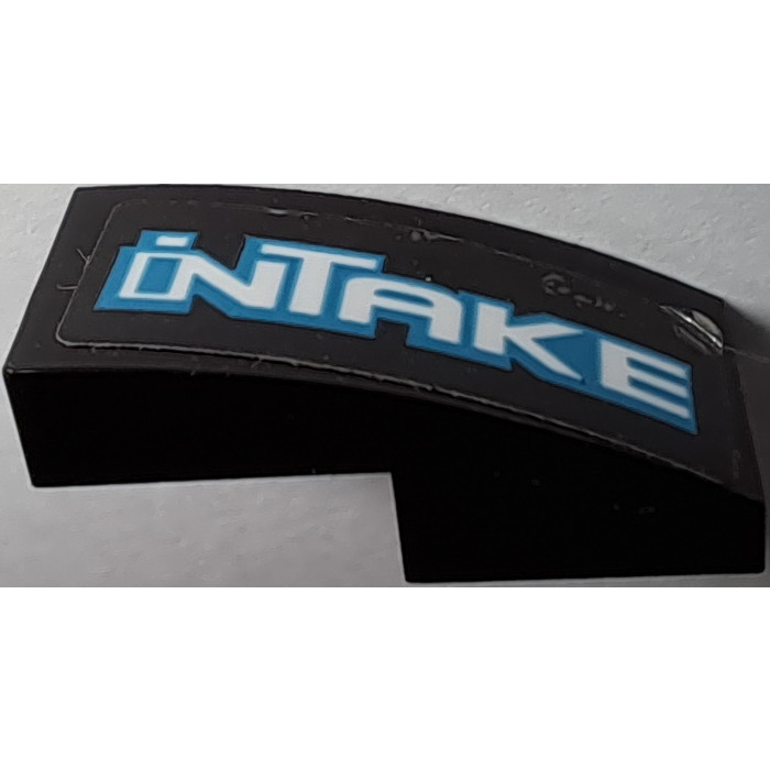 LEGO Slope 1 x 2 Curved with iNTAKE right side Sticker (3593) | Brick ...