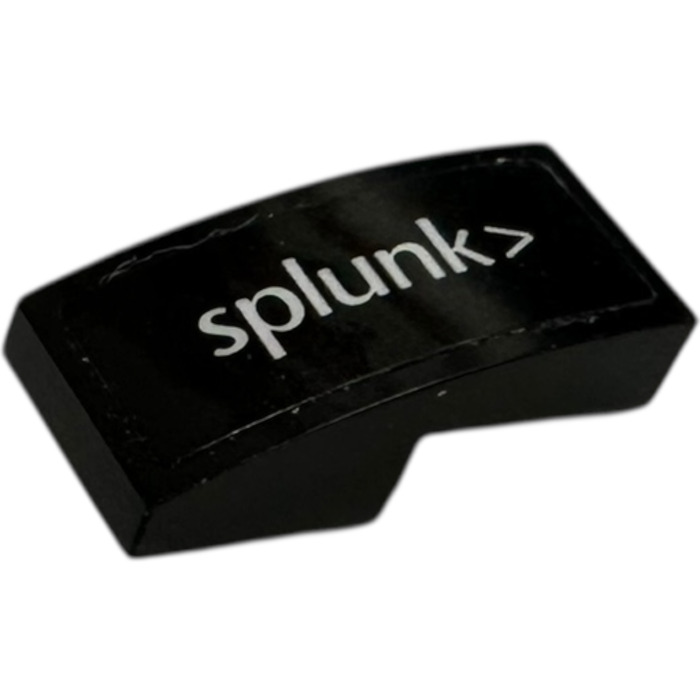 LEGO Slope 1 x 2 Curved with splunk> (left) Sticker (3593) | Brick Owl ...