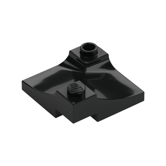 LEGO Black Slope 1 x 3 x 3 Curved Corner Double (73682) | Brick Owl ...