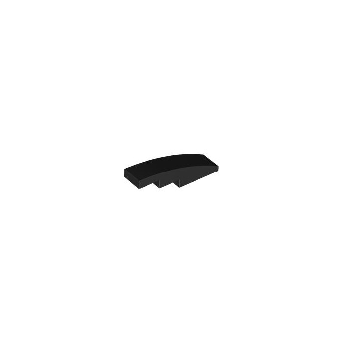 LEGO Black Slope 1 x 4 Curved (11153 / 61678) | Brick Owl
