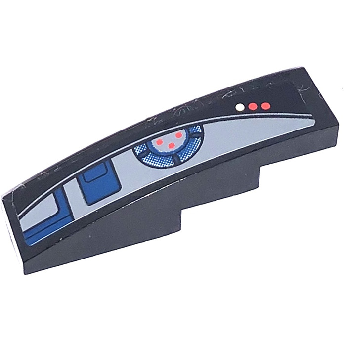 LEGO Slope 1 x 4 Curved with control panel (Left) Sticker (11153 ...