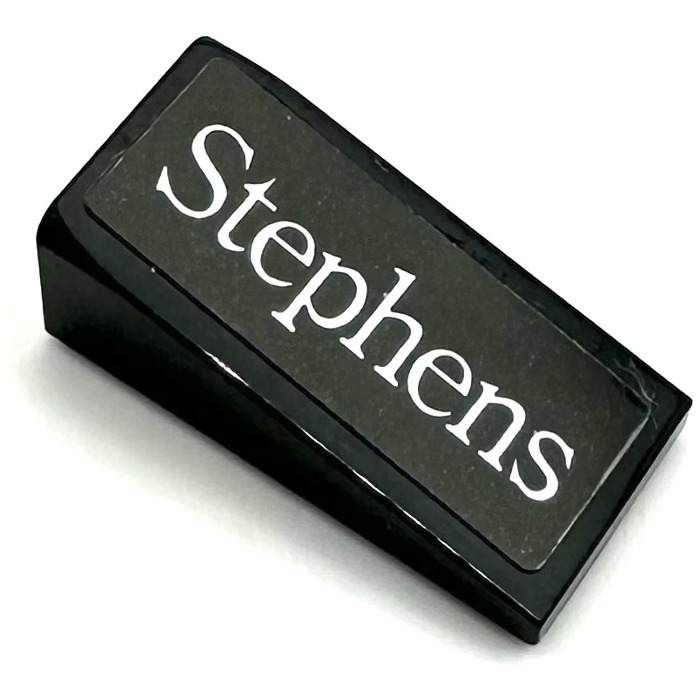 LEGO Slope 2 x 1 (18°) with Stephens downgrade Sticker (5404) | Brick ...