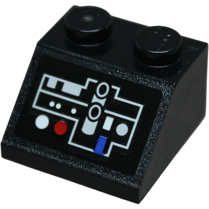 LEGO Slope 2 x 2 (45°) with Control Panel with Buttons and Lights for ...